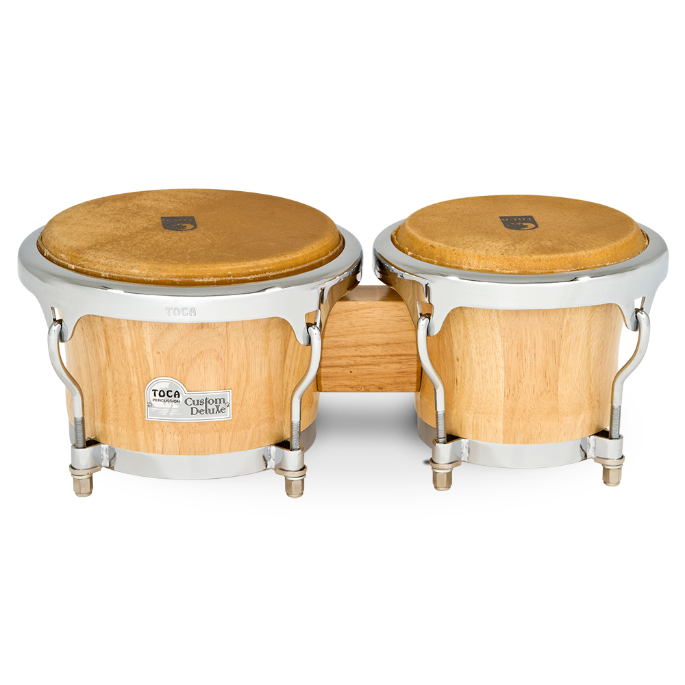 Custom Deluxe Wood Bongos - Natural – TOCA Percussion
