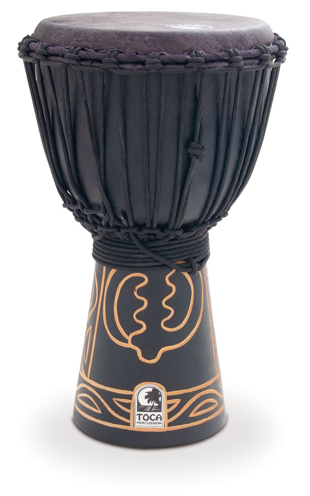 Toca Rope Tuned Black Mamba 8'' Djembe – TOCA Percussion